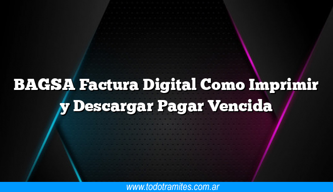 BAGSA Factura Digital Como Imprimir y Descargar Pagar Vencida ...