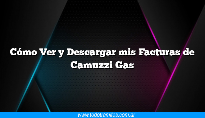 Cómo Ver y Descargar mis Facturas de Camuzzi Gas - Tramites Argentinos