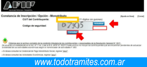 Constancia de inscripción AFIP - Tramites Argentinos